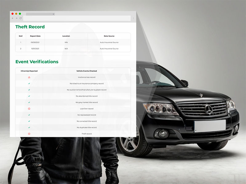 Report a Stolen Car | Vehicle checks